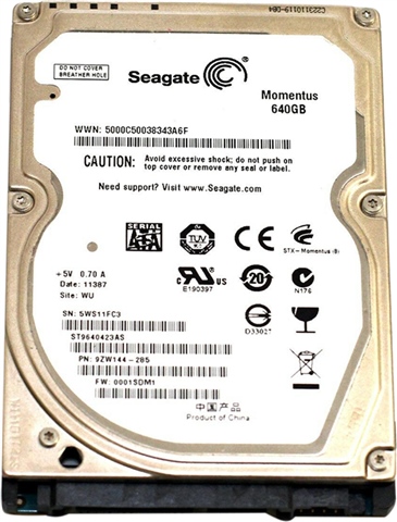 Seagate Momentus 640GB 5400 RPM SATA - CeX (UK): - Buy, Sell, Donate
