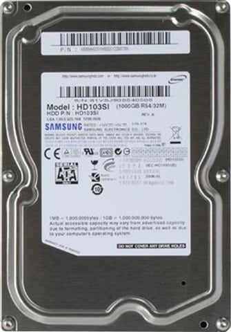 Samsung HD103SI F3 1TB 3.5" 7200rpm SATA - CeX (UK): - Buy, Sell, Donate