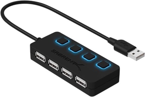 Sabrent HB-UMLS 4-Port USB 2.0 Hub with Power Switches - CeX (UK ...