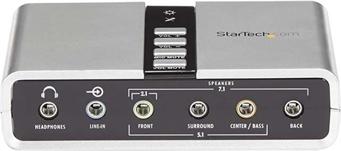 Startech (ICUSBAUDIO7D) 7.1 USB External Sound Card, B - CeX (UK ...