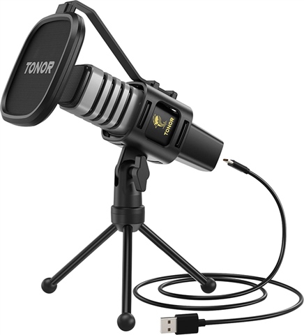 Tonor TC30 Condenser USB PC Microphone w/Tripod/Pop Filter/Shock Mount ...