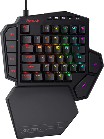 Redragon Diti K585 One-handed Keyboard (Blue Switches), C - CeX (UK ...