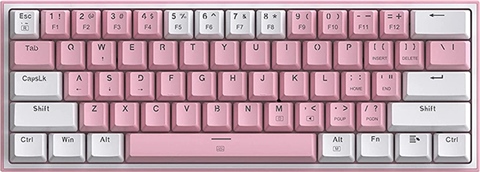 Redragon K617 Fizz 60% Wired RGB Gaming Keyboard - Pink, B - CeX (UK ...