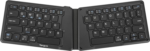 Targus (AKF003UK) Antimicrobial Wireless Folding Ergo Keyboard - Black ...