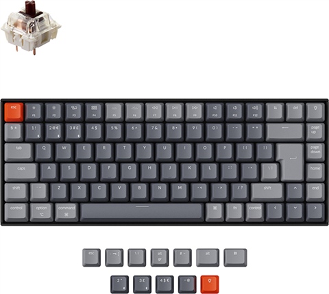 Keychron K2 RGB Backlit Wireless Mechanical Keyboard (Gateron Brown), A ...