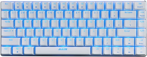 Ajazz AK820 Pro Mechanical Keyboard (Flying Fish Switch) - White Purple ...