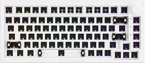 Akko 5075S 75% Barebones Wired Mech. Keyboard - White(No Switches), B ...