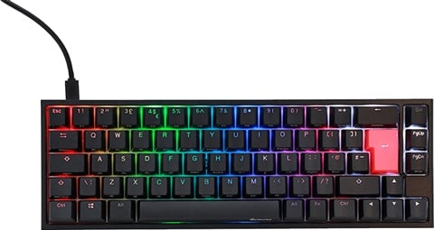 NOS C-800 Mini 65 RGB Wired Gaming Keyboard (Magnetic Switches), Black ...