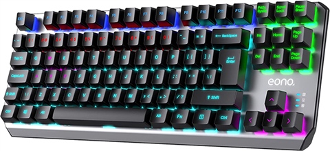 Eono 87 Keys Wired LED Mechanical Gaming Keyboard (Blue Switch), A ...