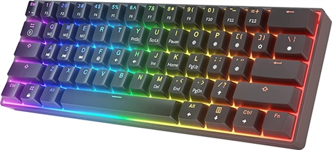 HK Gaming GK61 v2 RGB Keyboard (Gateron Optical Red), B - CeX (UK ...