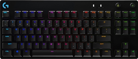 Logitech Pro X RGB Mechanical Gaming Keyboard (GX Brown) - Black, B ...