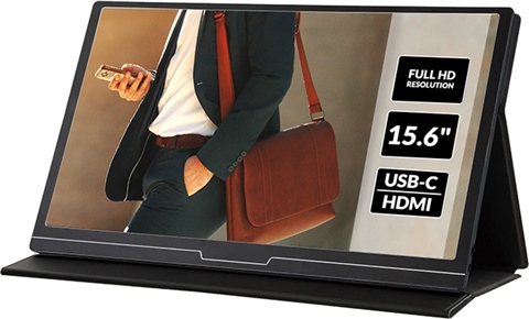 ElectriQ EIQ-15FHDPM 15" IPS Full HD HDR USB-C Portable Monitor, A ...