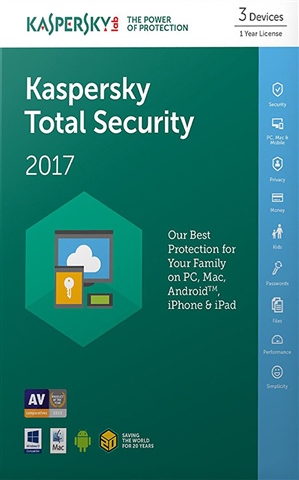 (S) Kaspersky Total Security 2017 - 3 Devices, 1 Year - CeX (UK): - Buy ...