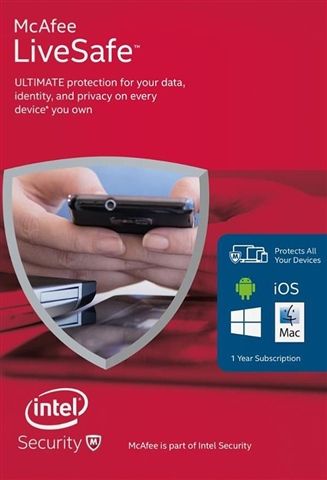 (S) McAfee LiveSafe Ultimate Protection - 1 Year - CeX (UK): - Buy ...