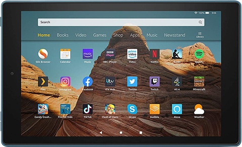 Amazon Fire HD 10 10.1" 32GB (2019) Twilight Blue(w/o Ads), WiFi A ...