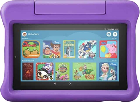 Amazon Kindle Fire 7 16GB Kids Edition Purple Case (2019), A - CeX (UK ...