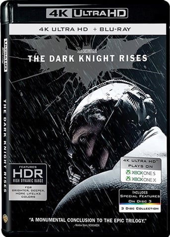 Batman, Dark Knight Rises (12) 2012 4K UHD+BR (3 Disc) - CeX (UK ...