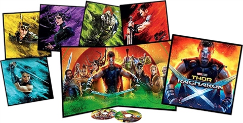 Thor Ragnarok (12) 2017 BR+DVD Big Sleeve Edition W/ 12" Art Cards ...