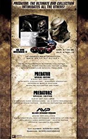 Predator Ultimate DVD Collection (w/ Predator Warrior Bust) 6 Disc ...