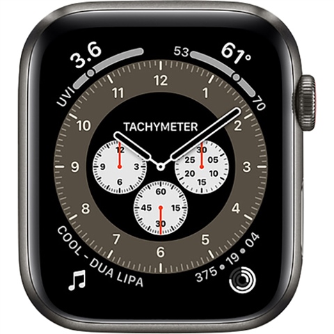 Watch Series 6 (Cellular) NO STRAP, Space Black Titanium, 44mm, C - CeX ...