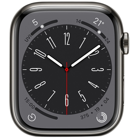 Watch Series 8 (Cel) NO STRAP, Graphite Stainless Steel, 45mm, A - CeX ...