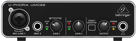 Behringer UMC22 Computer Audio Interface, A - CeX (UK): - Buy, Sell, Donate