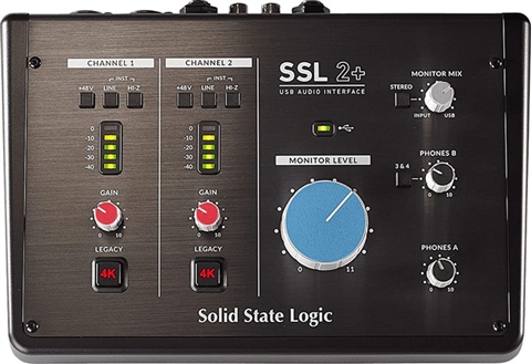 SSL Solid State Logic SSL2+ 2 In 4 Out Audio Interface (USB), A - CeX ...