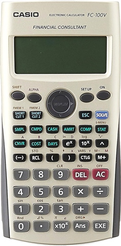 Casio FC-100V Financial Calculator - Silver, B - CeX (UK): - Buy, Sell ...