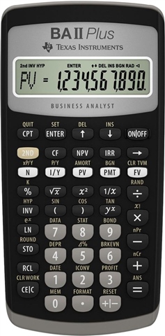 Texas Instruments TI-BA II Plus Financial Calculator, A - CeX (UK ...