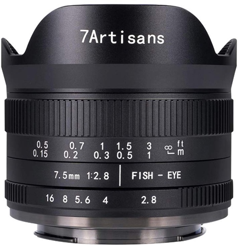 7artisans 7.5mm F2.8 Wide-Angle Fisheye Fixed Lens (Fuji) - CeX (UK ...