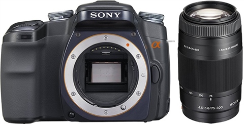 Sony Alpha 100 DSLR-A100 10.2M + 75-300mm, C - CeX (UK): - Buy, Sell ...