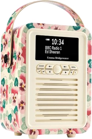 Pink Pansy Retro Mini DAB/Fm Radio, B - CeX (UK): - Buy, Sell, Donate