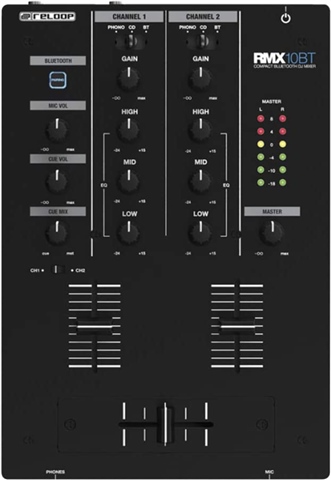 Reloop RMX-10-BT 2 Channel Bluetooth Compact DJ Mixer, A - CeX (UK ...