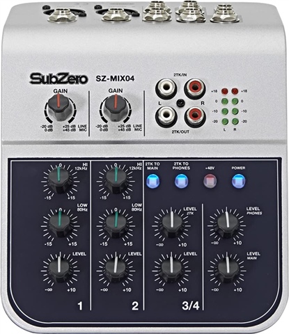 SubZero SZ-MIX04 4-Channel Mini Mixer, B - CeX (UK): - Buy, Sell, Donate