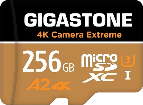 Gigastone 4K Camera Extreme 256GB MicroSDXC UHS-I A2 V30 U3 w/ Adapter ...
