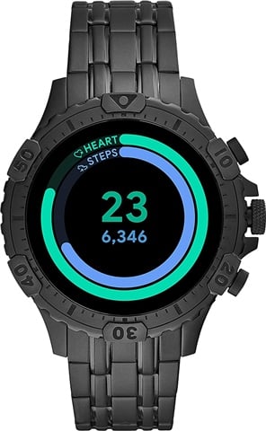 Fossil Gen 5 FTW4038 Garrett HR Smartwatch Stainless Steel-Black, A ...