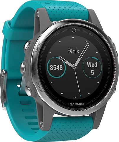 Garmin Fenix 5S 42MM Smartwatch - Silver/Turquoise, C - CeX (UK): - Buy ...