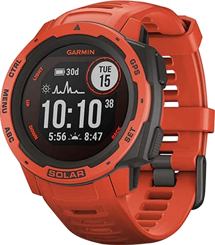 Garmin Instinct Solar GPS Smartwatch - Flame Red, A - CeX (UK): - Buy ...