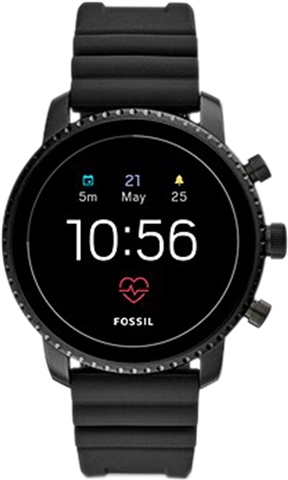 Fossil Gen 4 Explorist HR FTW4018 - Black/Black Silicone, C - CeX (UK ...