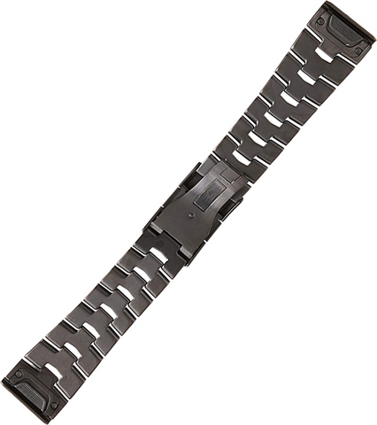 Garmin QuickFit 26 Vented Titanium Bracelet Carbon Gray DLC Coating, C ...