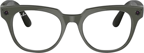 Ray-Ban Stories RW4005 Meteor, Olive/Clear Transition Lens, Standard, B ...