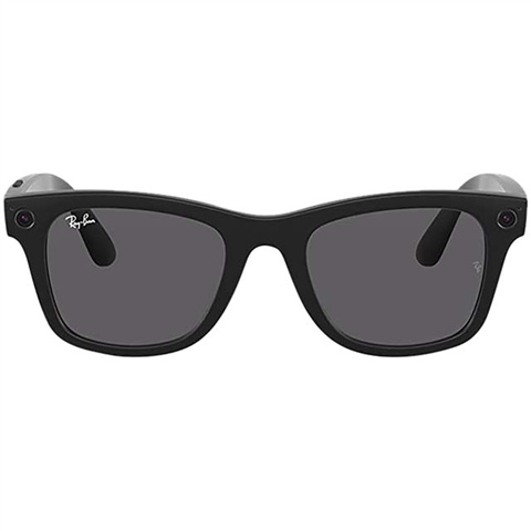 Ray-Ban Stories RW4002 Wayfarer, Matte Black/Dark Grey, Medium, B - CeX ...