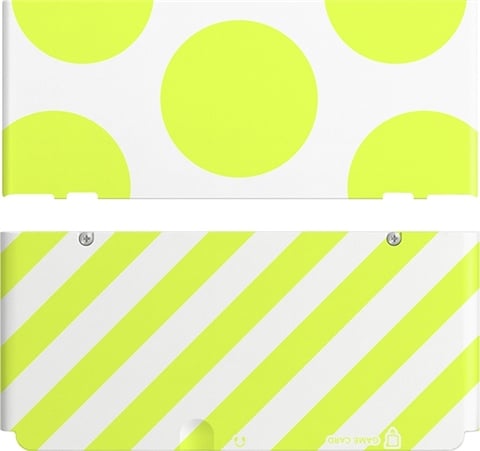 NEW 3DS Cover Plate Large Yellow/White Dots - CeX (UK): - Buy, Sell, Donate