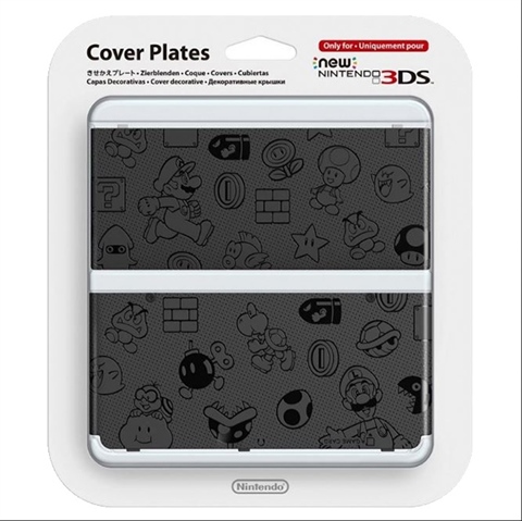 NEW 3DS Cover Plate Super Mario Grey Embossed - CeX (UK): - Buy, Sell ...