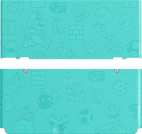 NEW 3DS Cover Plate Super Mario Turquoise Embossed - CeX (UK): - Buy ...