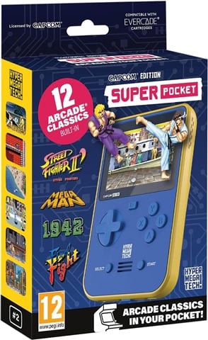 Super Pocket Console, Capcom Ed. Blue/ Yellow, Boxed - CeX (UK): - Buy ...