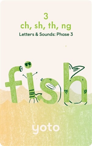 Letters And Sounds: Phase 3 - Ch, Sh, Th, Ng - Yoto Card - CeX (UK ...