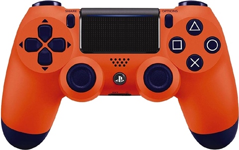 PS4 Official DualShock 4 Sunset Orange Controller (V2), A - CeX (UK ...