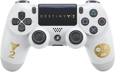 PS4 Official DualShock 4 White Destiny 2 Controller (V2), B - CeX (UK ...