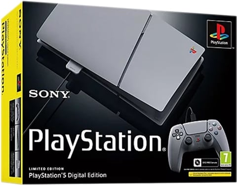 Playstation 5 Slim Digital Ed. Console, 1TB, 30th Ann. Grey, Mint - CeX ...